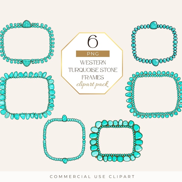 Turquoise Border - Etsy