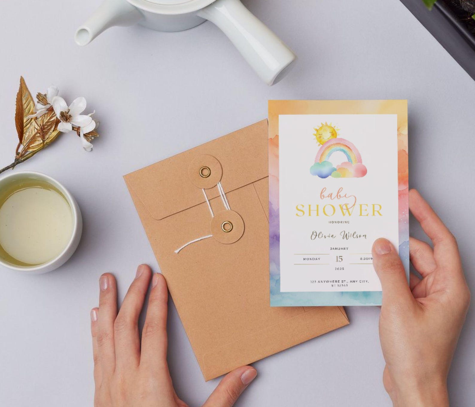 Watercolor Rainbow Textures Pack, Watercolor Papers, Digital Paper ...