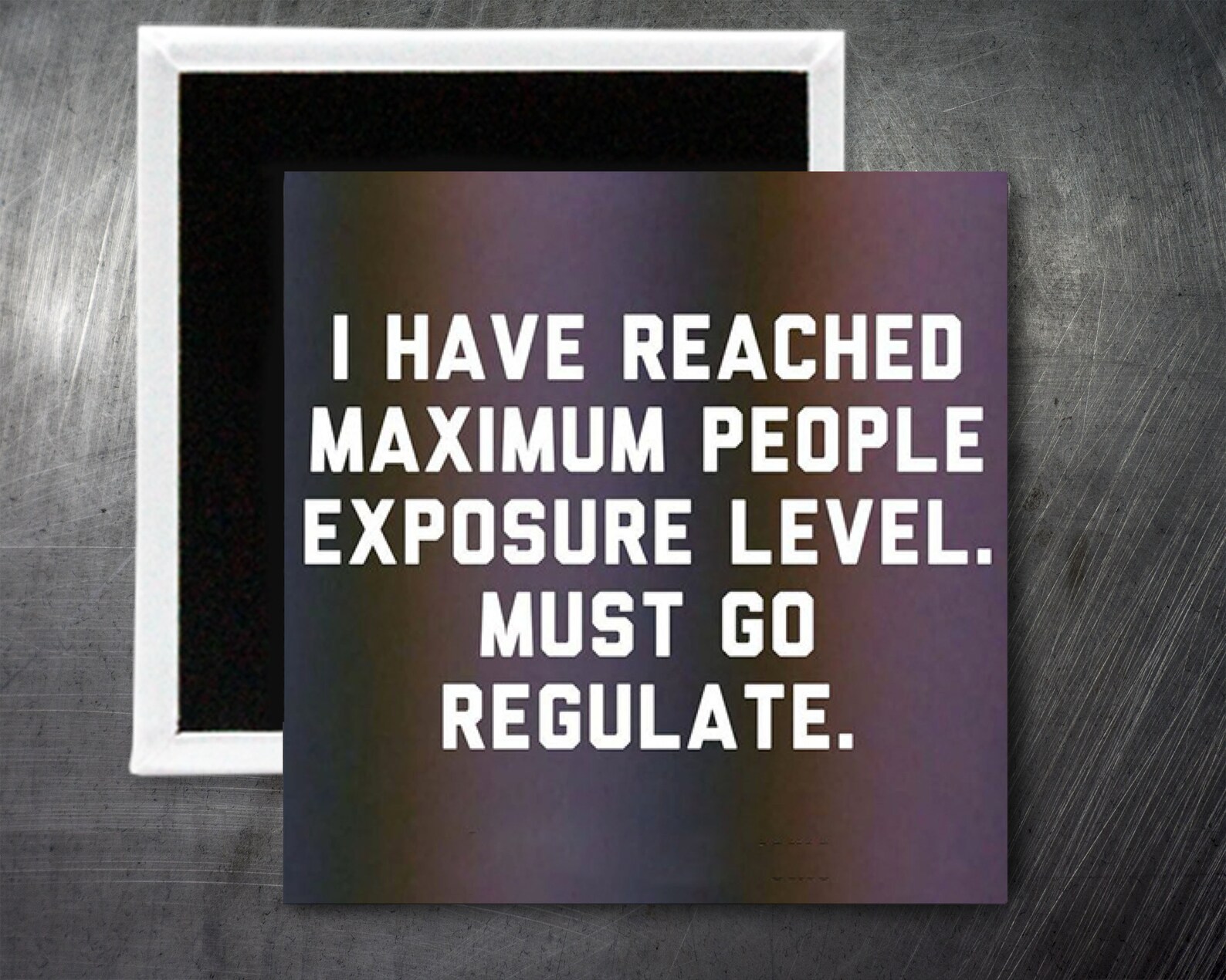 I have reached maximum people...MAGNET. Custom made 1.5 x 1.5 | Etsy