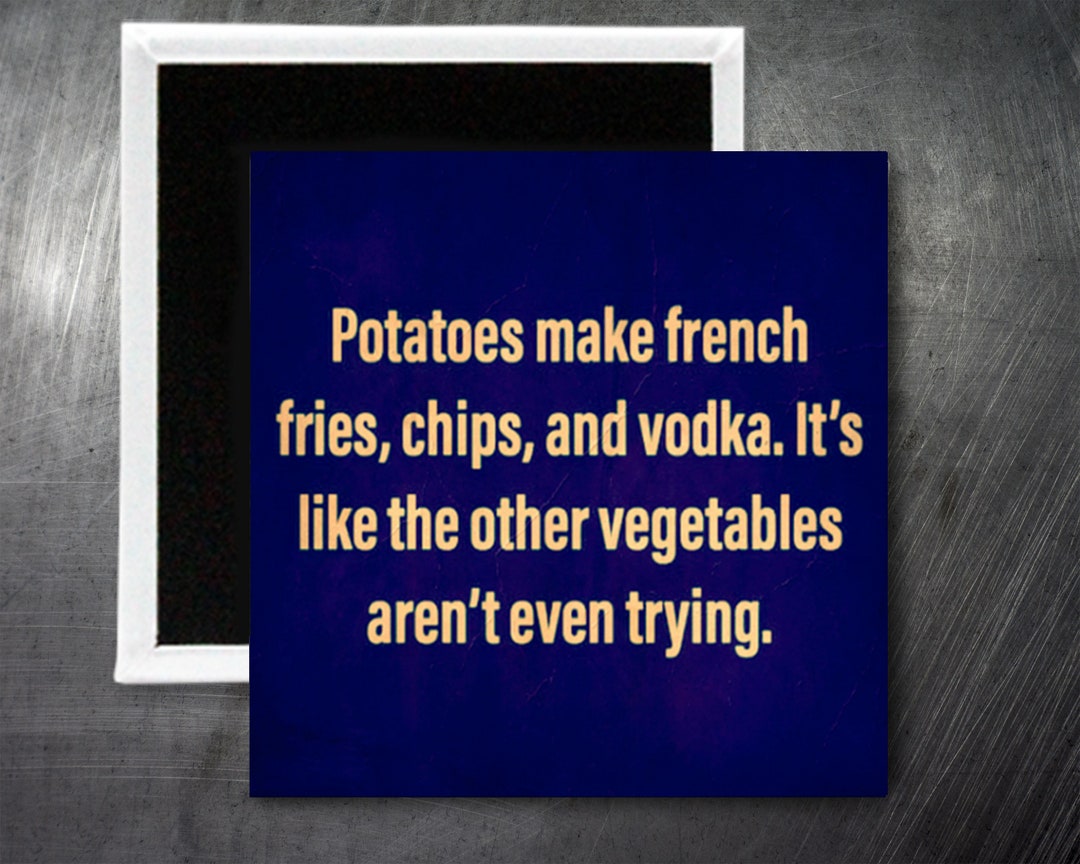 Potatoes... MAGNET. Custom Made. 1.5 X 1.5inch - Etsy