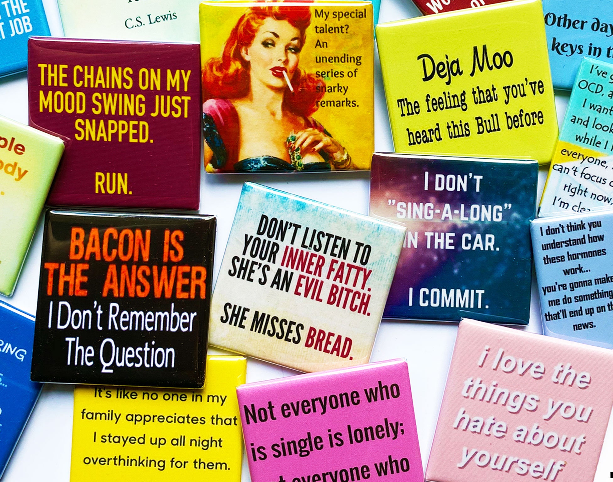 I Am Too Full of Life...magnet. Custom Made. 1.5x1.5 Inch - Etsy