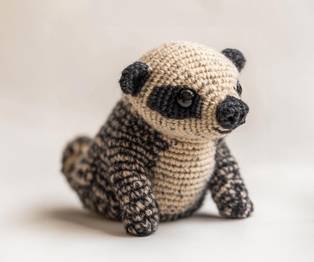 Handcrafted Crochet Honey Badger Plushie for Endless Hugs - Etsy