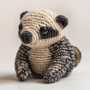 Handcrafted Crochet Honey Badger Plushie for Endless Hugs - Etsy