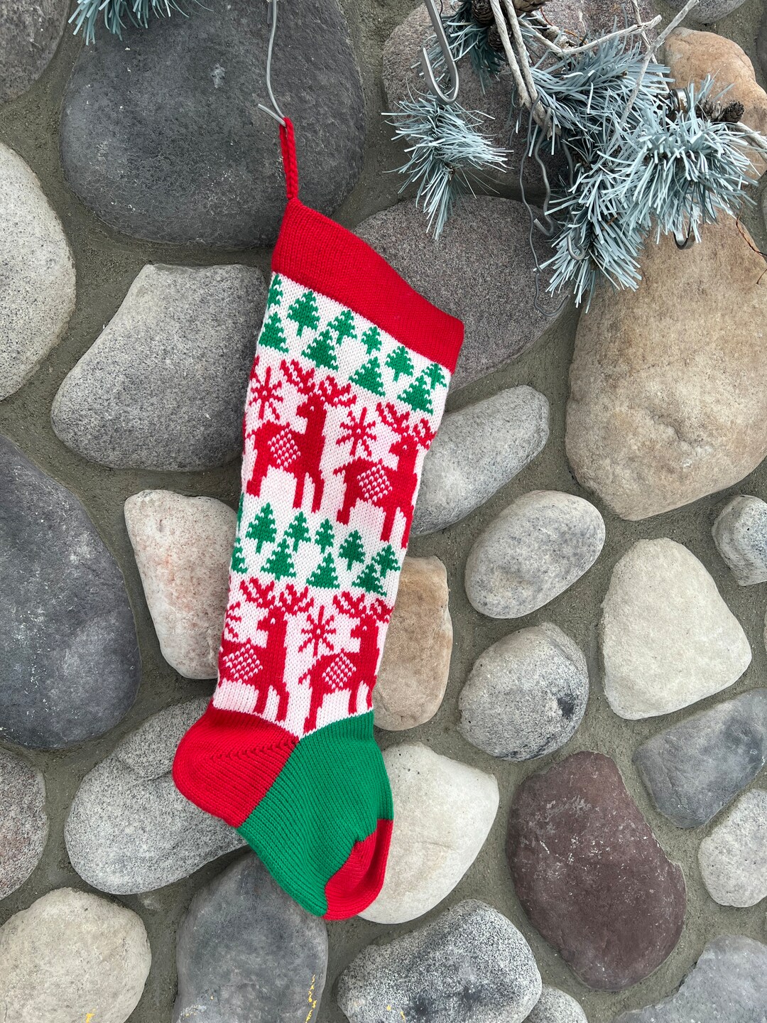 Original Gee Bee Knitted Christmas Stocking - Etsy