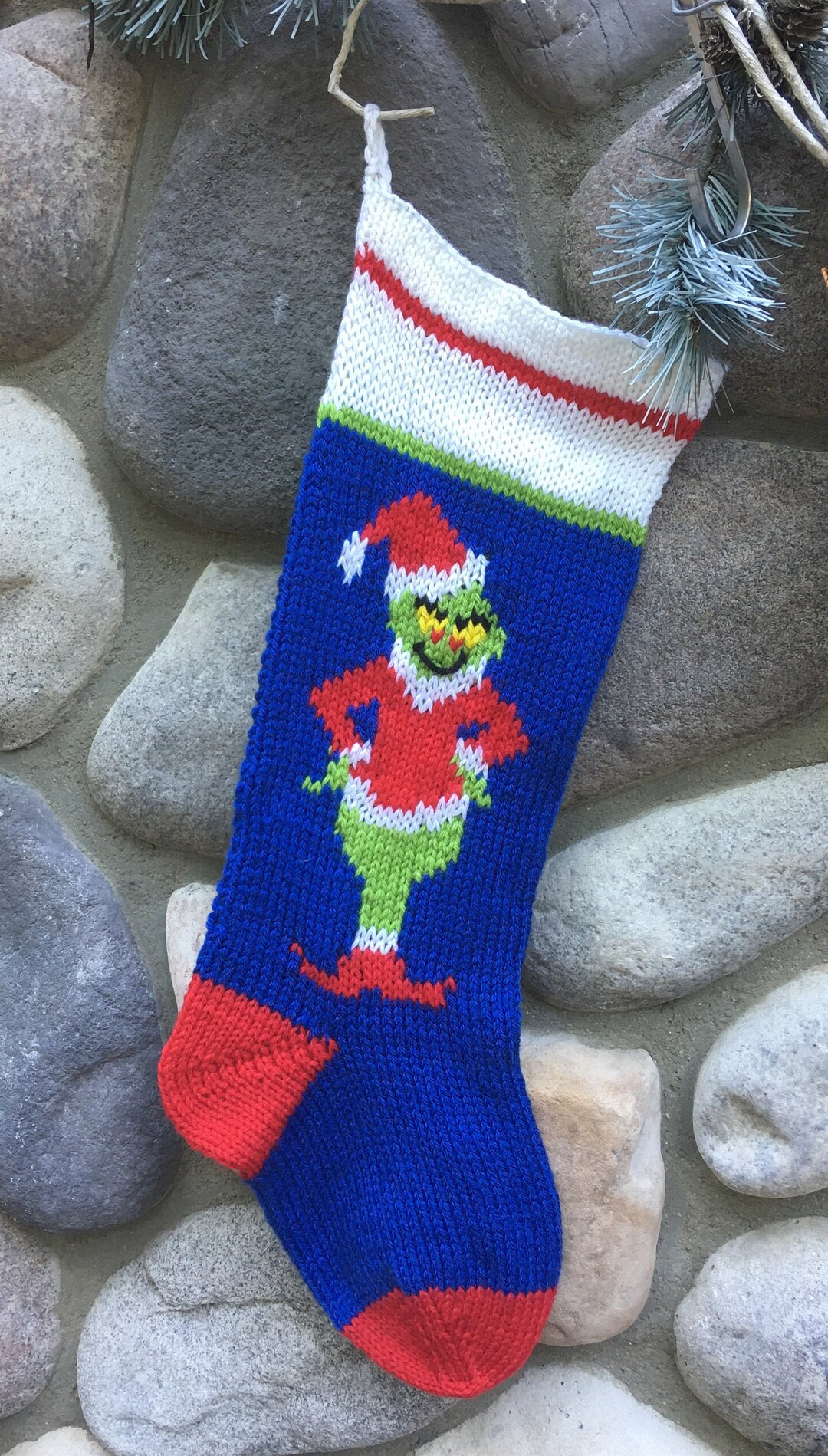 Premiere Knit Christmas Grinch- Personalized Free - Etsy