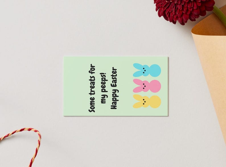 Easter Gift Tag- Hoppy Easter! - Etsy