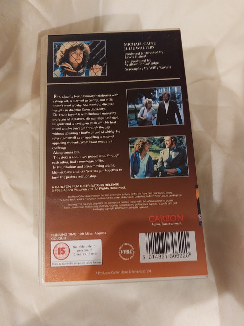 Educating Rita, Original VHS Tape - Etsy UK