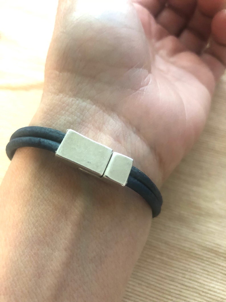 Infinity Bracelet/leather Bracelet/sterling Silver Bracelet/stacking ...