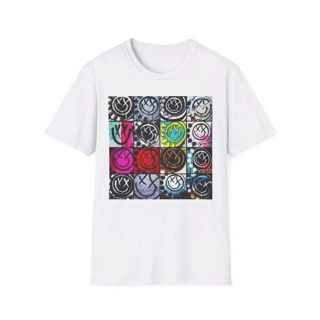 Blink 182 Smiley Face Concert Poster/ Band T-shirt - Etsy