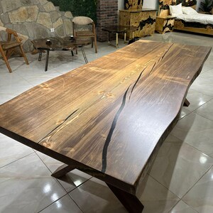 Handcrafted Spruce Wood Table – Unique Rustic Charm - Etsy