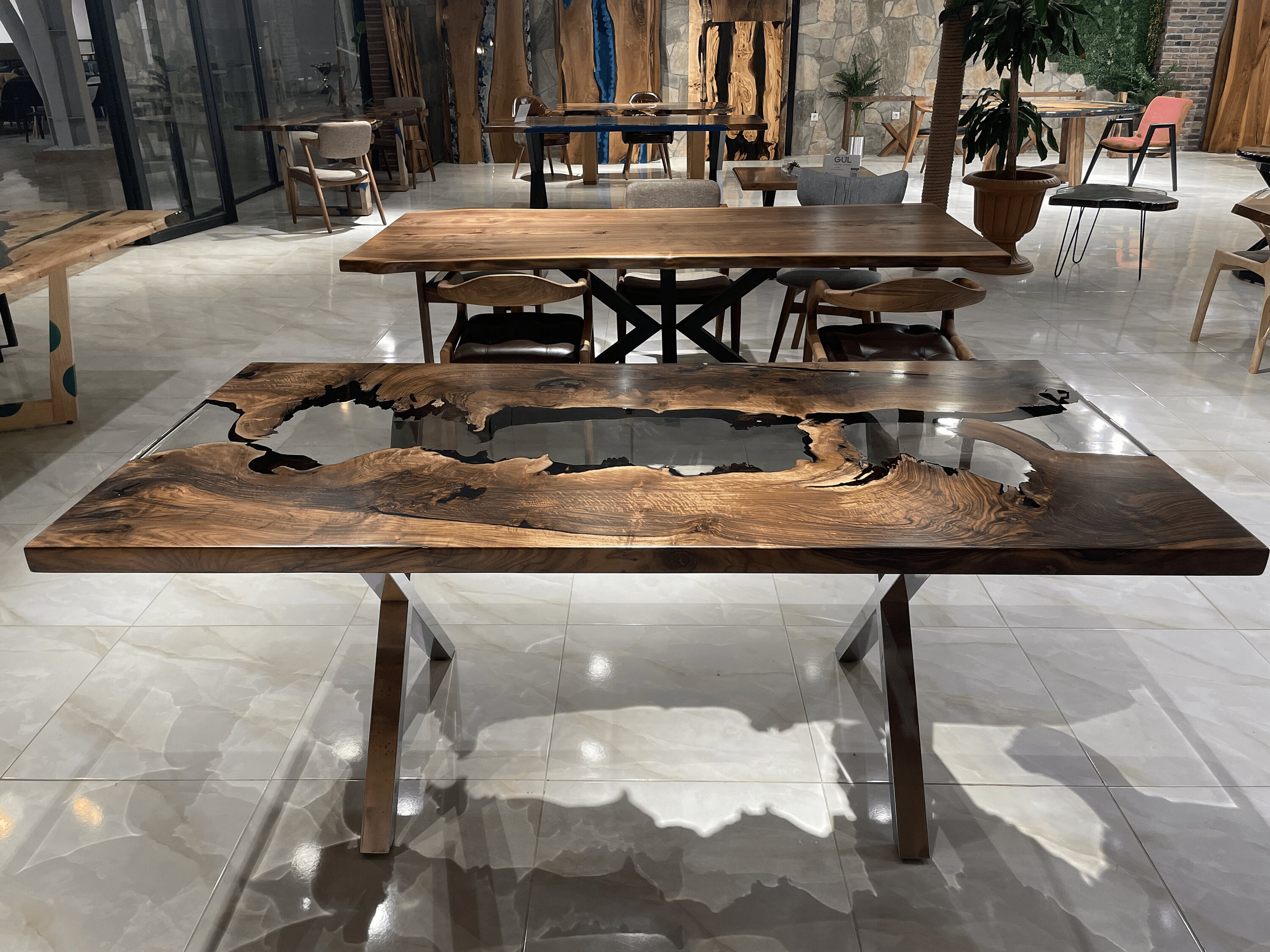 MADE TO ORDER | Epoxy Table With Clear Epoxy - Etsy