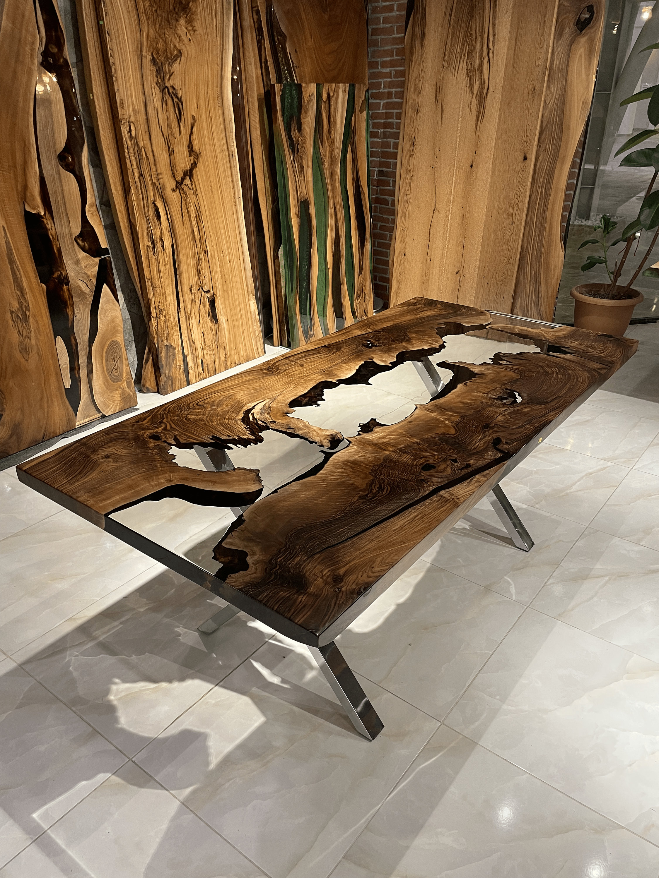 MADE TO ORDER Epoxy Table With Clear Epoxy - Etsy