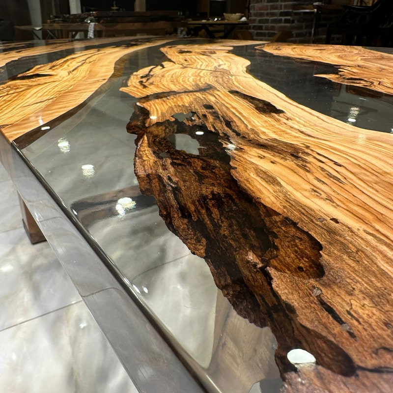 Wood Epoxy Table - Etsy