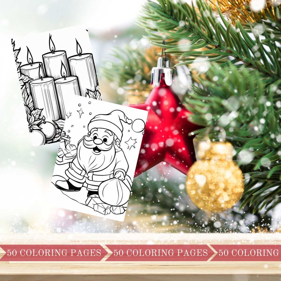 Print at Home Coloring Pages Christmas, Christmas Coloring Book ...