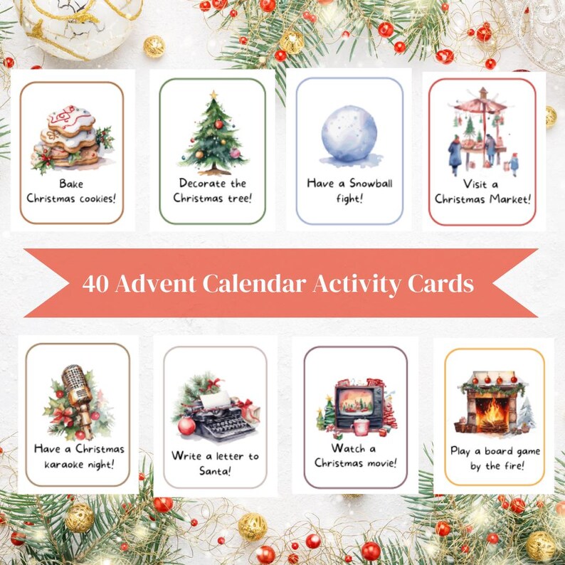 Christmas Countdown, Advent Calendar, Festive Activities, Advent ...