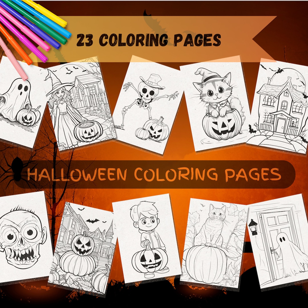 Halloween Coloring Pages, Fall Coloring Pages, Halloween Coloring ...