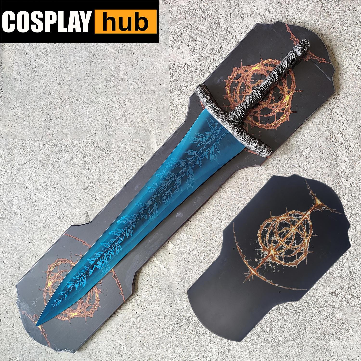 Elden Game Ring Hunter Saw Cleaver Cosplay Prop, Dark Moon Greatsword ...