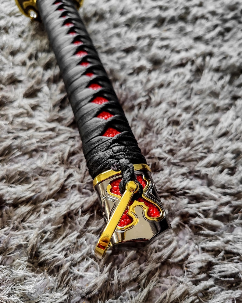 Rivers of Blood Katana, Elden Katana Ring Cosplay Metal Sword ...