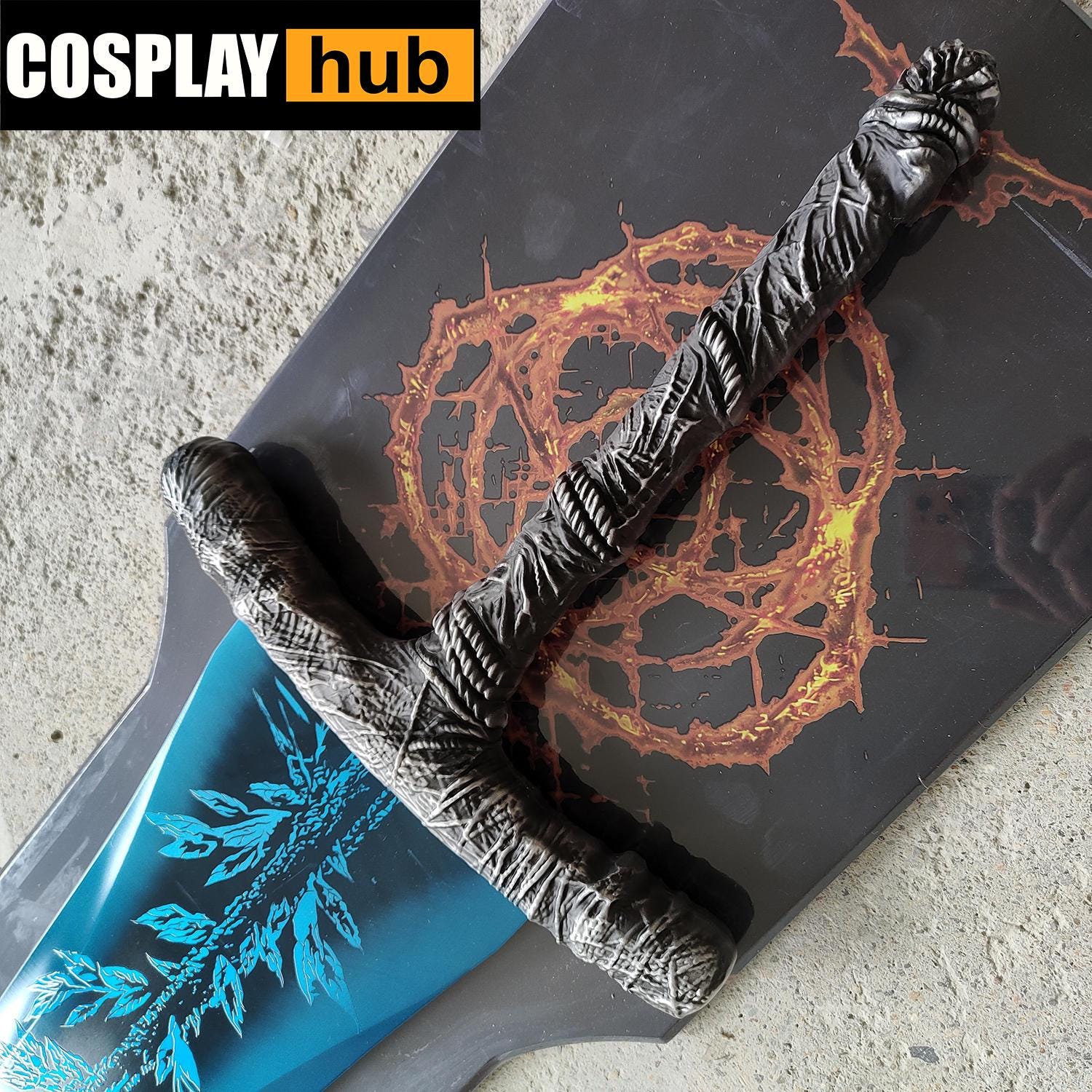 Elden Game Ring Hunter Saw Cleaver Cosplay Prop, Dark Moon Greatsword ...