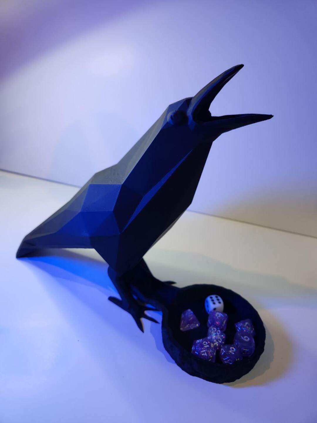 Life Size Crow / Raven Dice Tower - Low-poly Freestanding Dice Tower ...