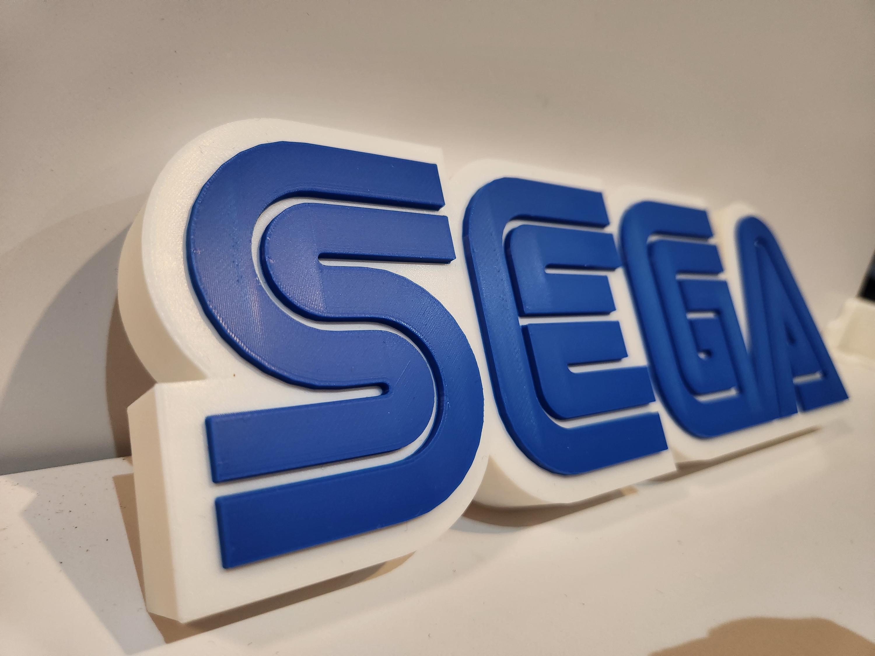SEGA 3D Shelf/wall Sign – Classic Gaming Logo Collectible for Retro ...