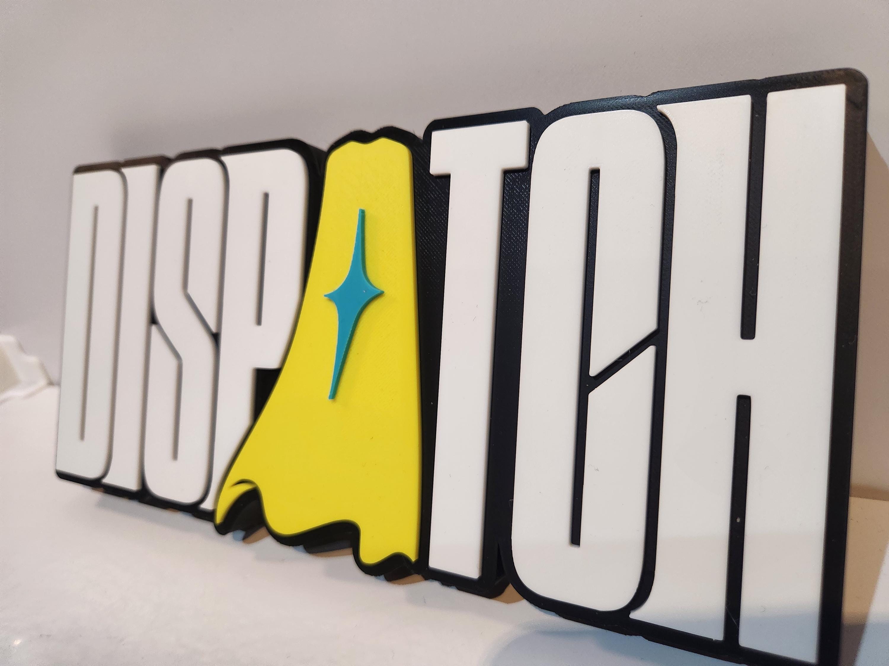 DISPATCH 3D Shelf/wall Sign – Superhero Workplace Comedy Game Title ...
