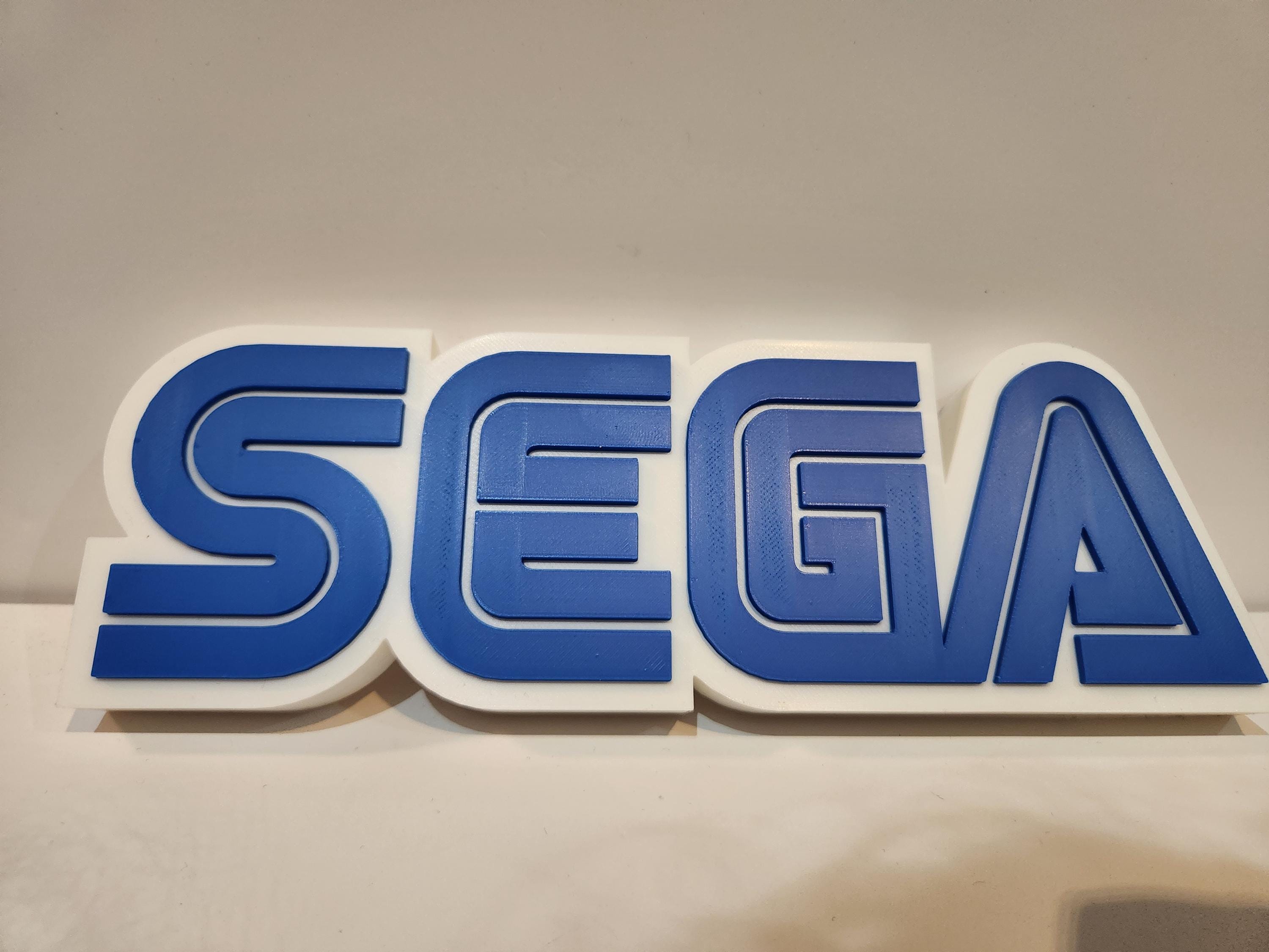SEGA 3D Shelf/wall Sign – Classic Gaming Logo Collectible for Retro ...
