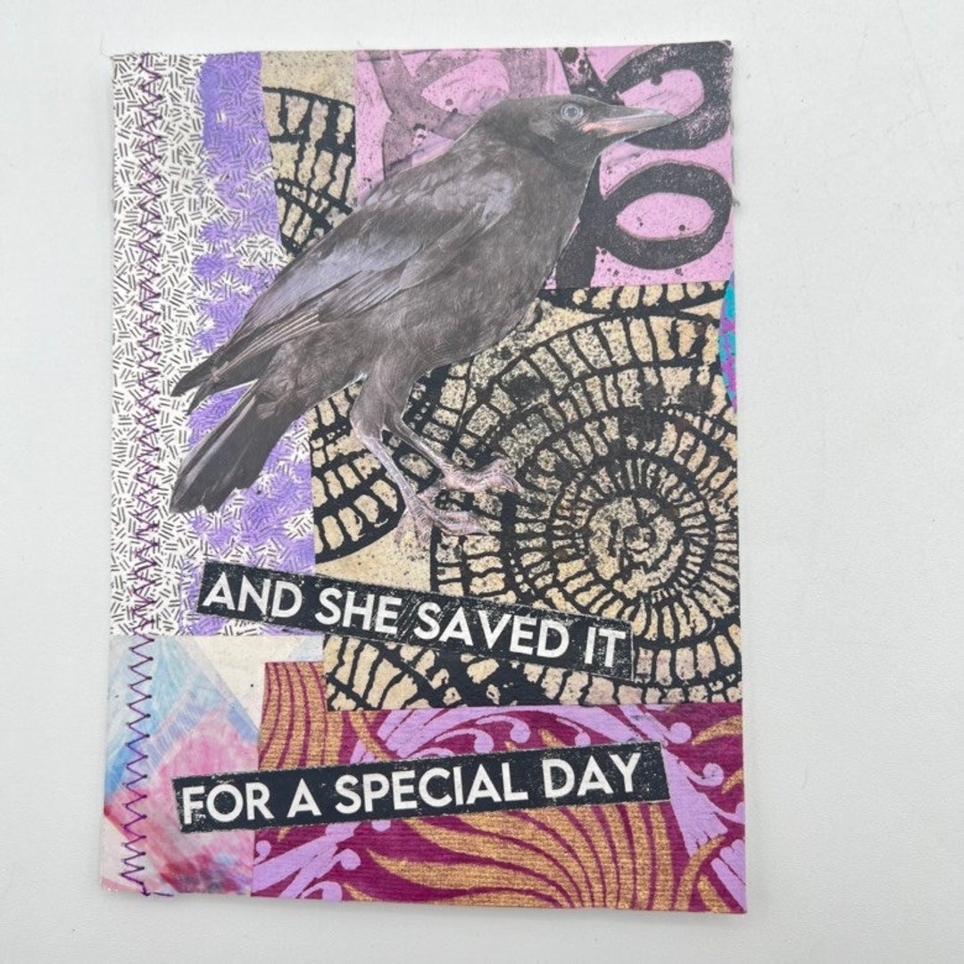 Mixed Media Collage Original Work Small and She Saved It - Etsy
