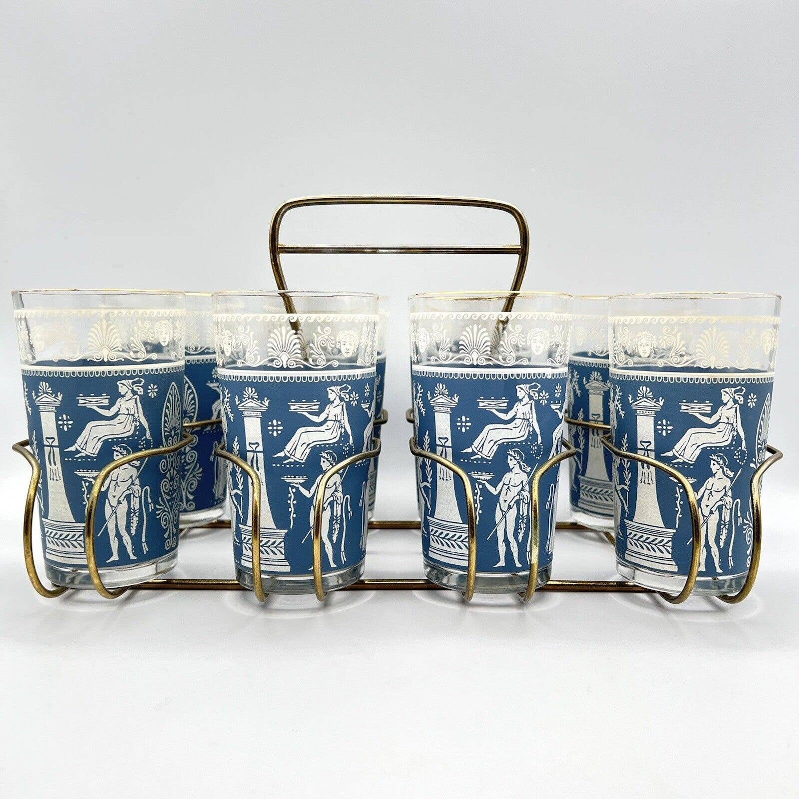 Blue Vintage Greek Glasses - Etsy