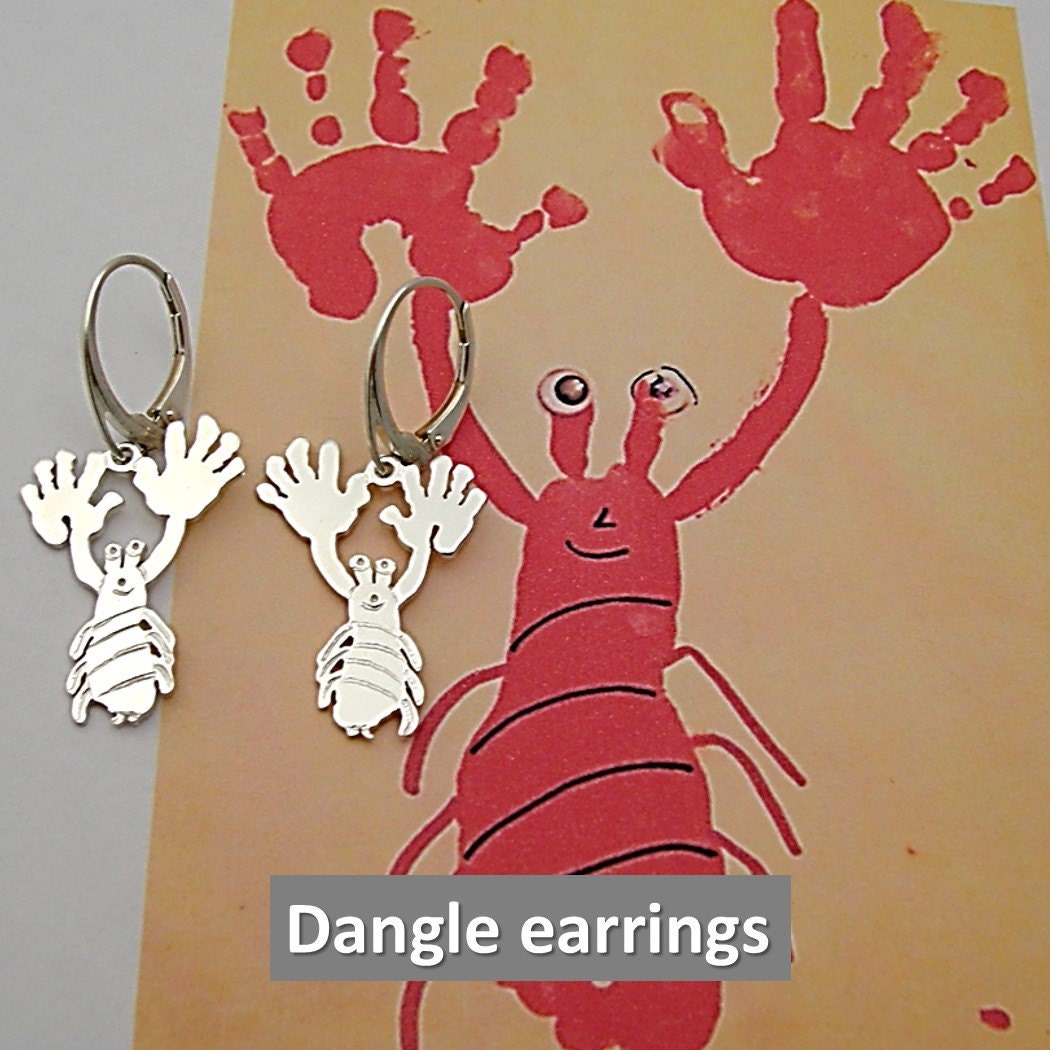 Kids Art on Dangle Earrings, Draw Your Own Earrings, Kids Doodle ...