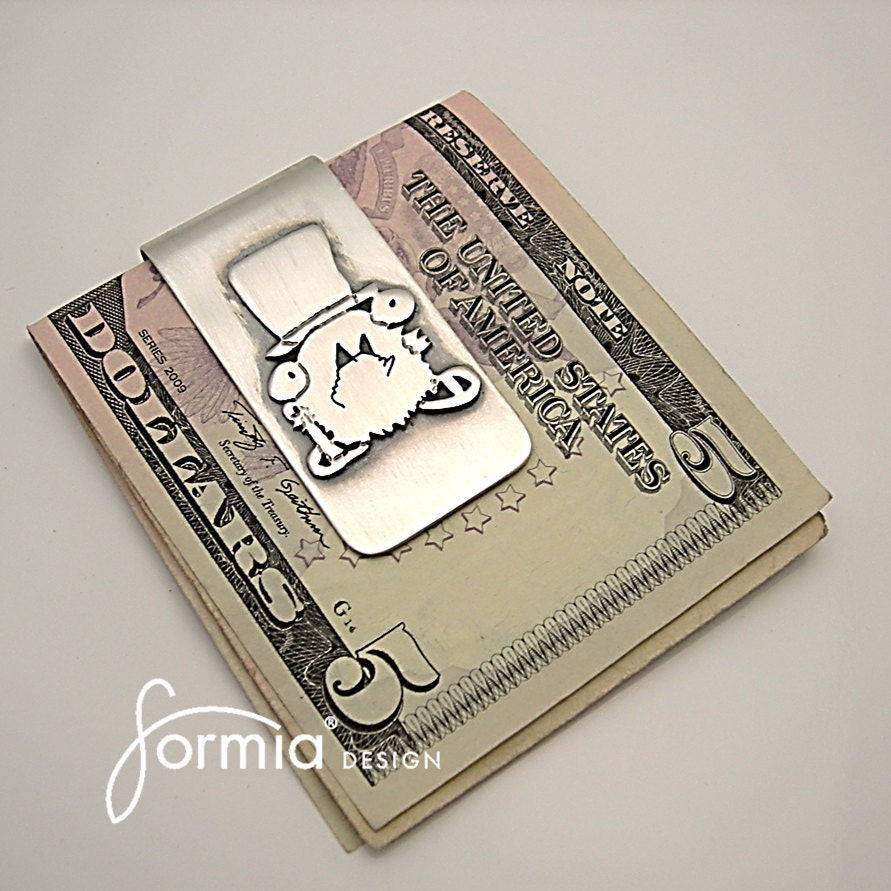 Your Kids Art on a Silver Money Clip, Personalized Money Clip, Your ...