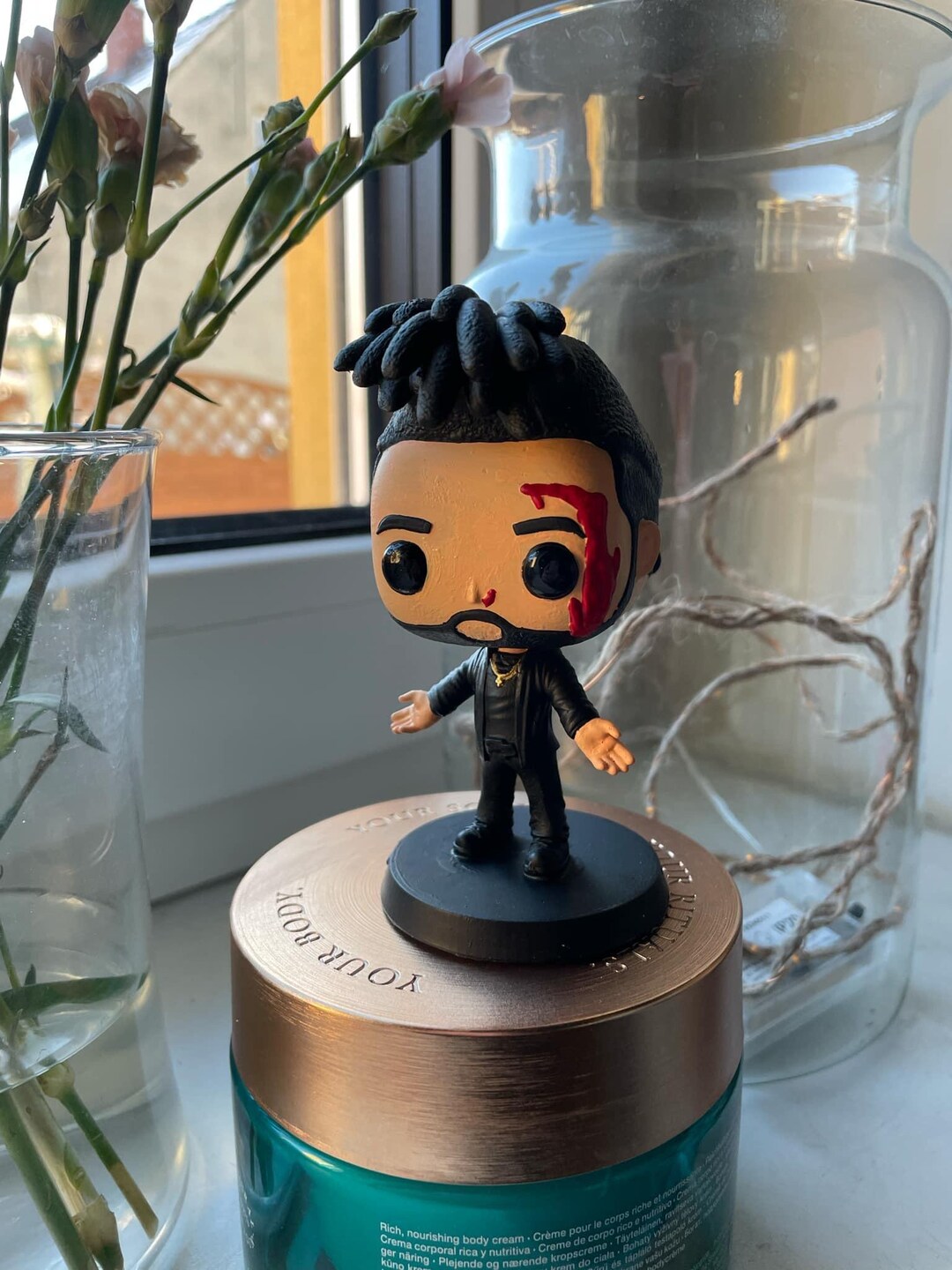 Custom 3D Printed Music Figurine – Handmade Vinyl-style the Weeknd the ...