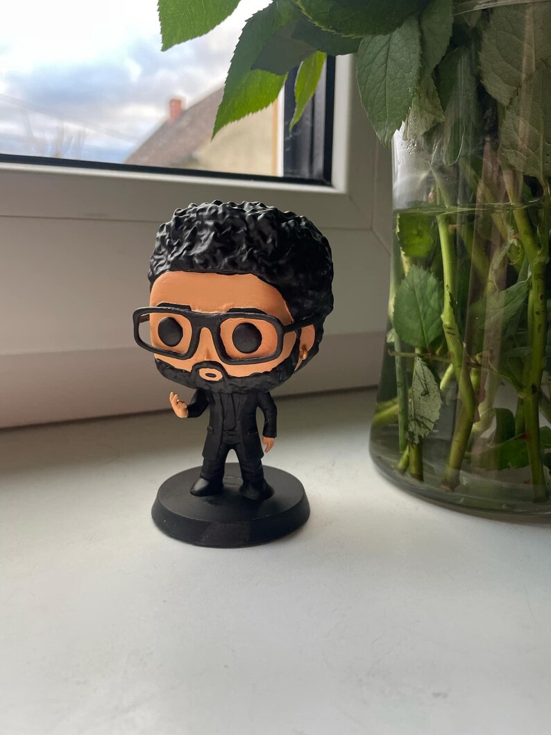 The Weeknd Custom 3D Printed Music Figurine – Handmade Funko Pop Style ...