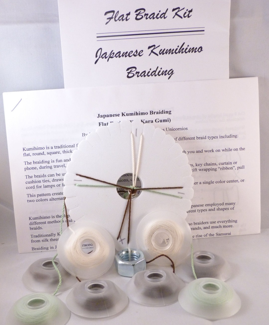 Kumihimo Flat Braid Kit: DIY Japanese Braiding - Beginner Friendly - Etsy