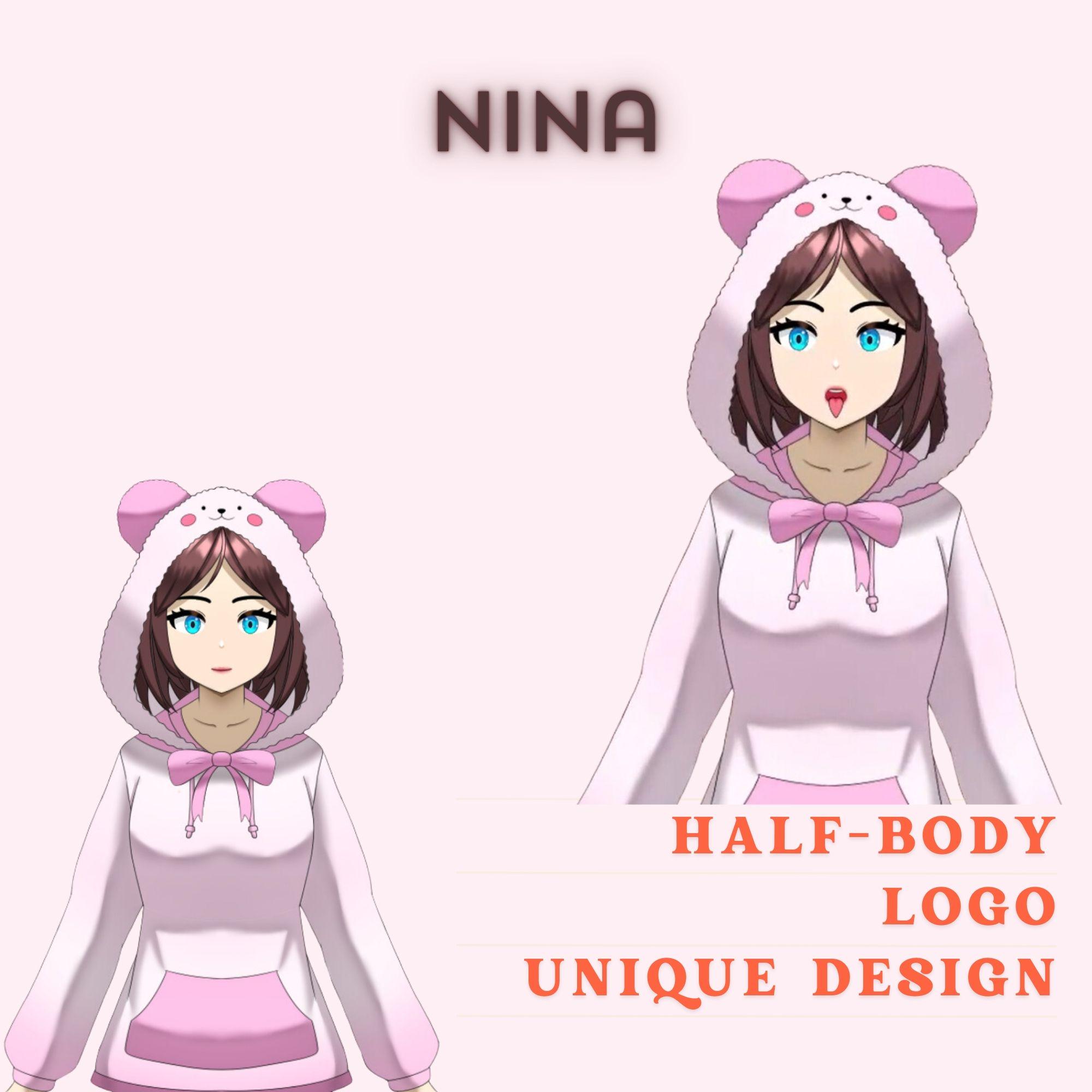 Vtuber Model Live2d Fully Rigged Half Body Ready for Commercial Use - Etsy