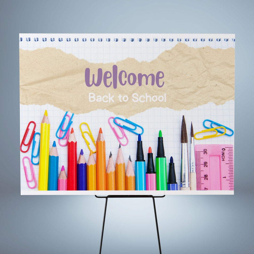Welcome Back to School Welcome Sign for Classroom Digital Download SVG ...