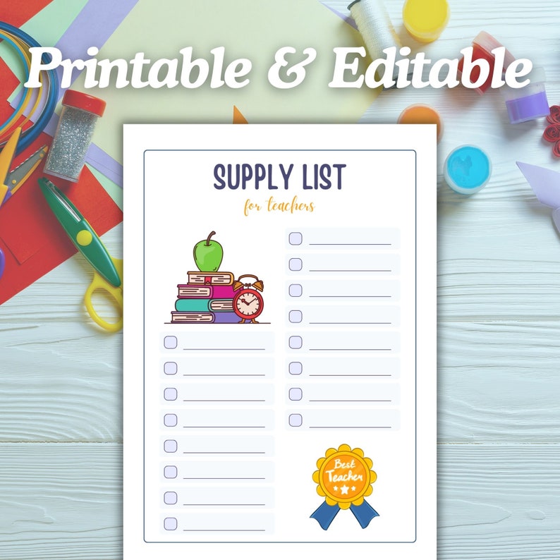 3 Teacher's School Supply List | Back to School Shopping List | School ...