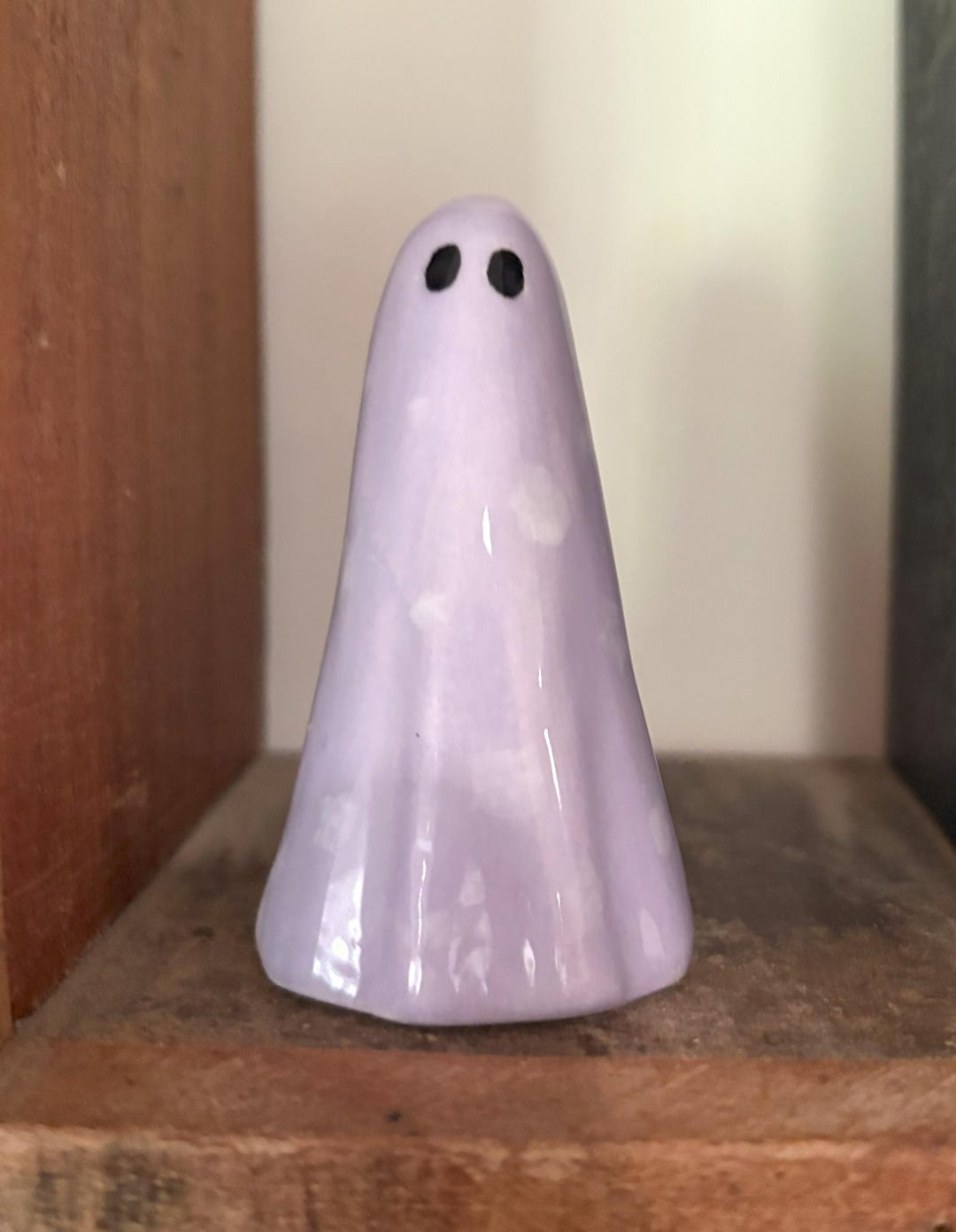 Lavender Ghost With White Stars Ceramic Unique Sculpture Hand Made and ...