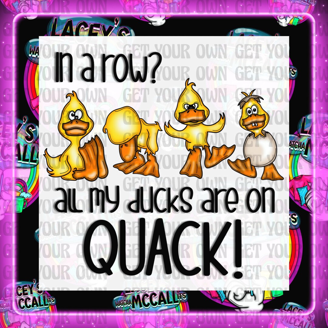 Quacks in a Row - Etsy