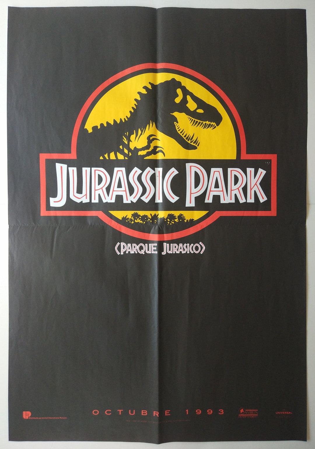 Rare Original Advance Teaser Poster JURASSIC PARK 1992 PERFECT - Etsy