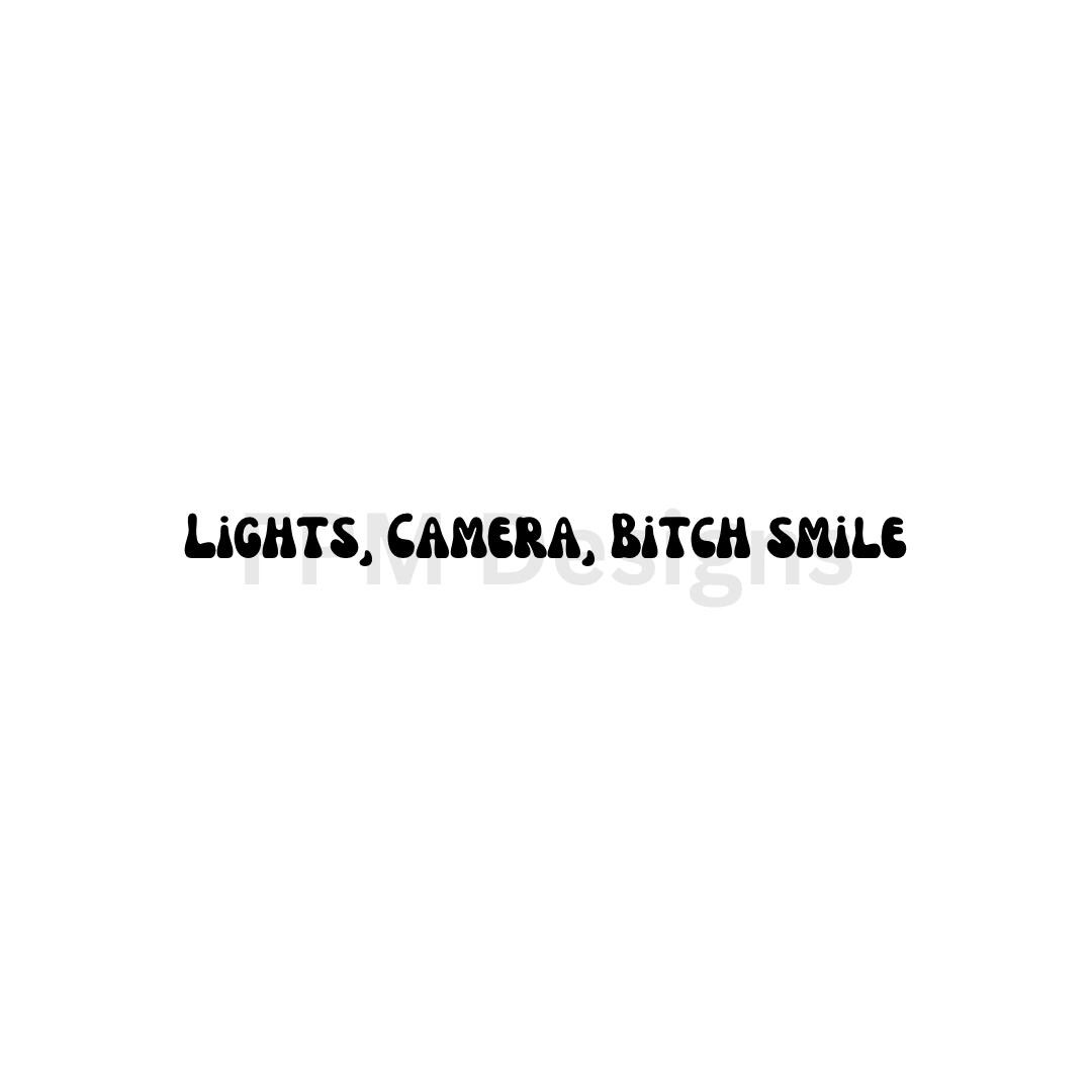 Lights Camera Smile SVG, Mirror Sticker, Car Sticker Digital TS (taylor ...