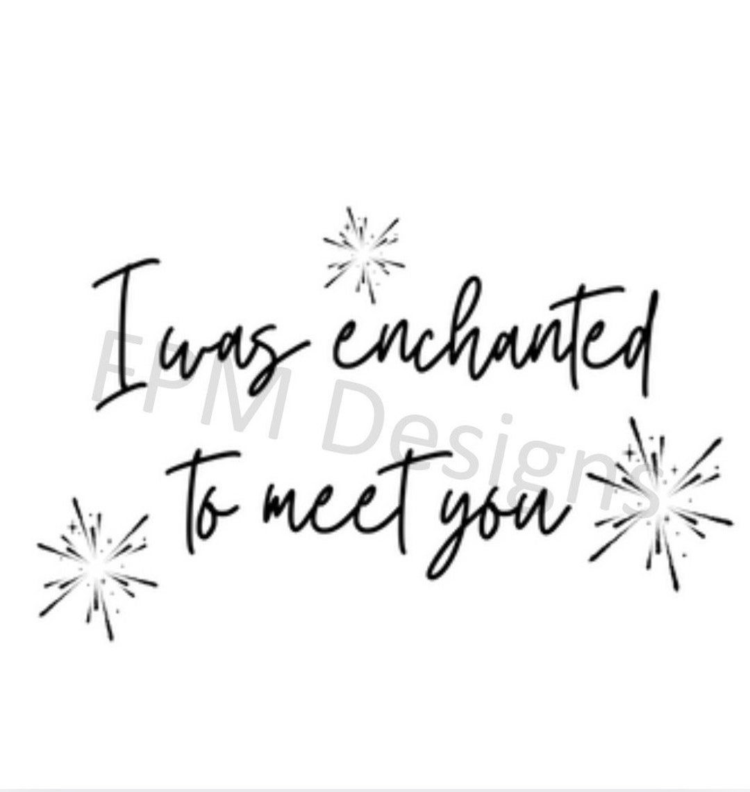 I Was Enchanted, SVG for Digital Download Fireworks - Etsy