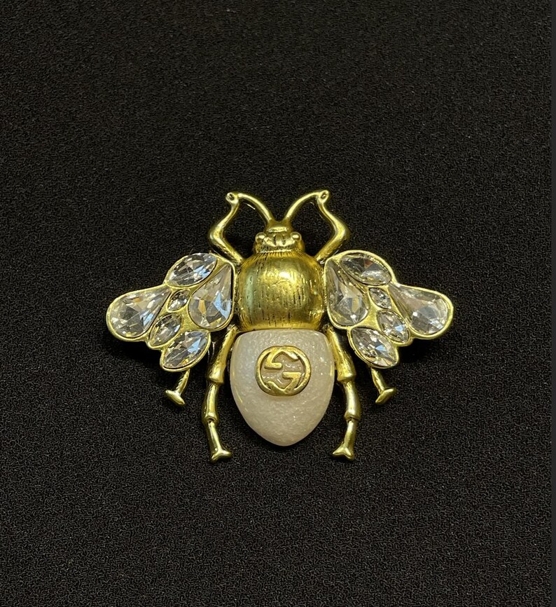 Gucci Vintage Brooch With Stones Rare Item Gift for Mom 80s Antique ...