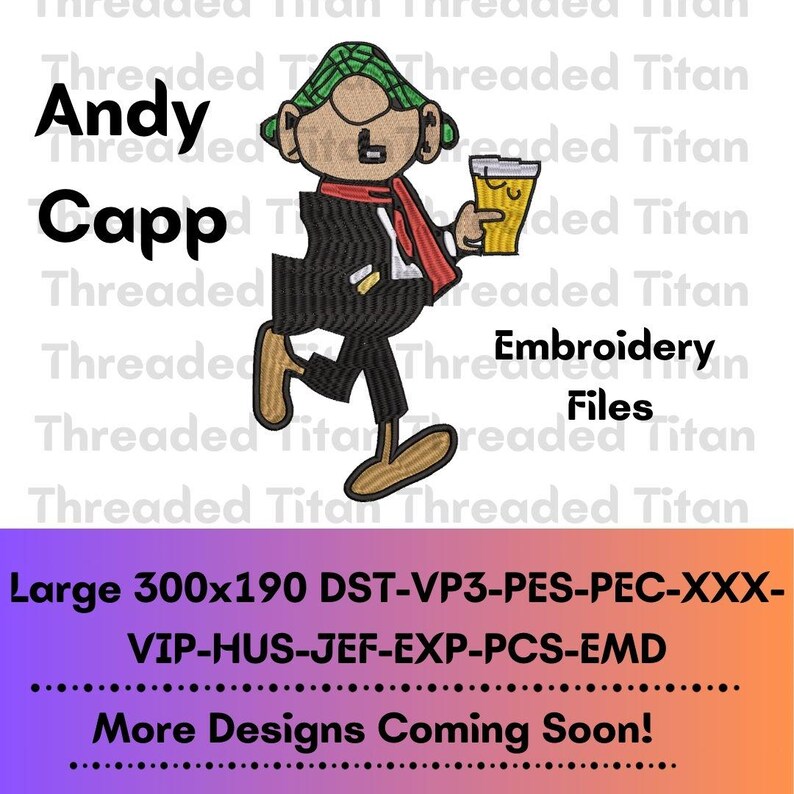 Andy Capp Embroidery Files - Etsy