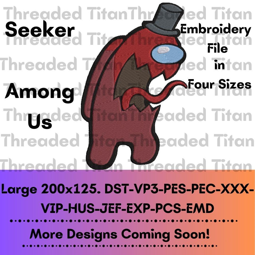 Among Us Embroidery File Seeker Embroidery File - Etsy