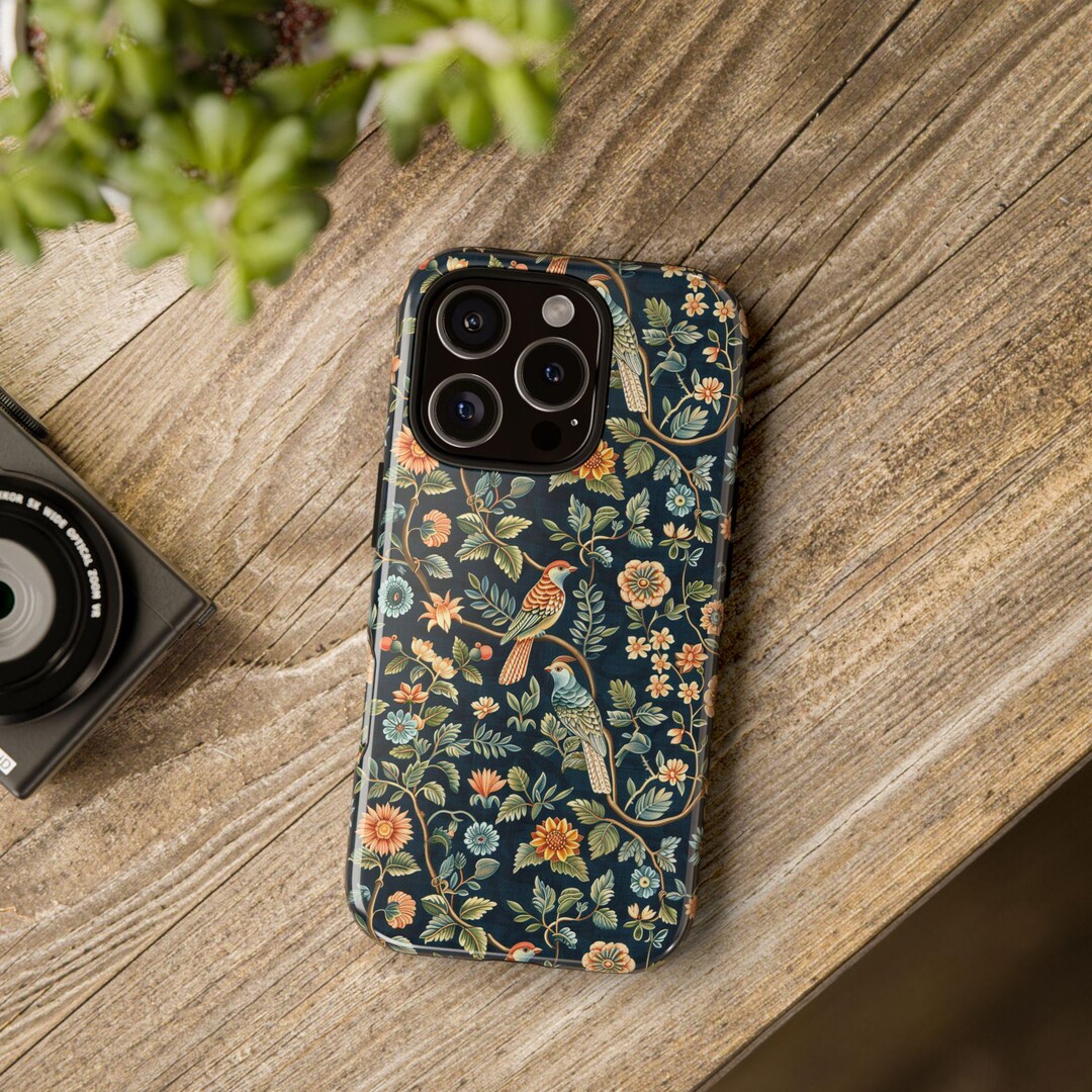 Floral Bird iPhone Case, Tough Cases for Nature Lovers, Protective ...
