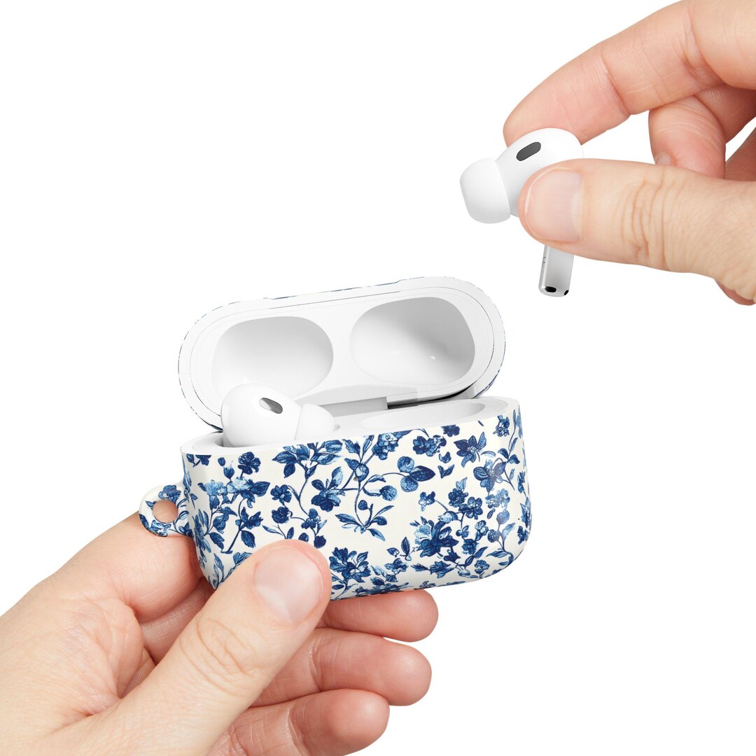 Elegant Chinoiserie Floral AirPod Cases, Stylish Protection for Earbuds ...
