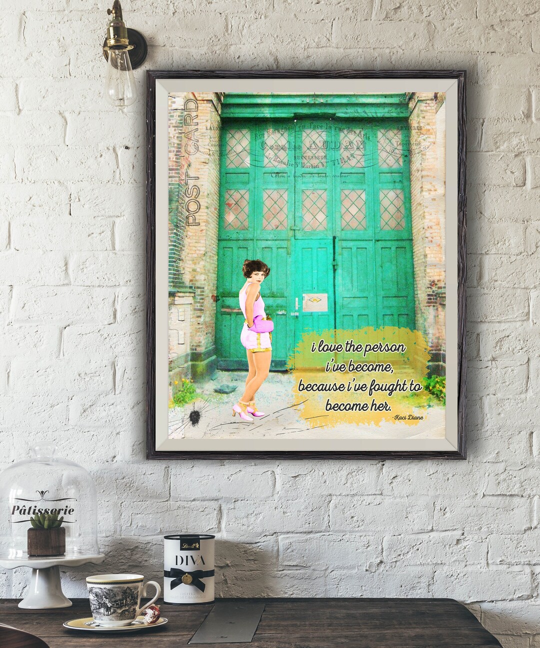 Woman Boxer Photo Collage Art Poster Print, Boxing Art,uplifting Gift ...