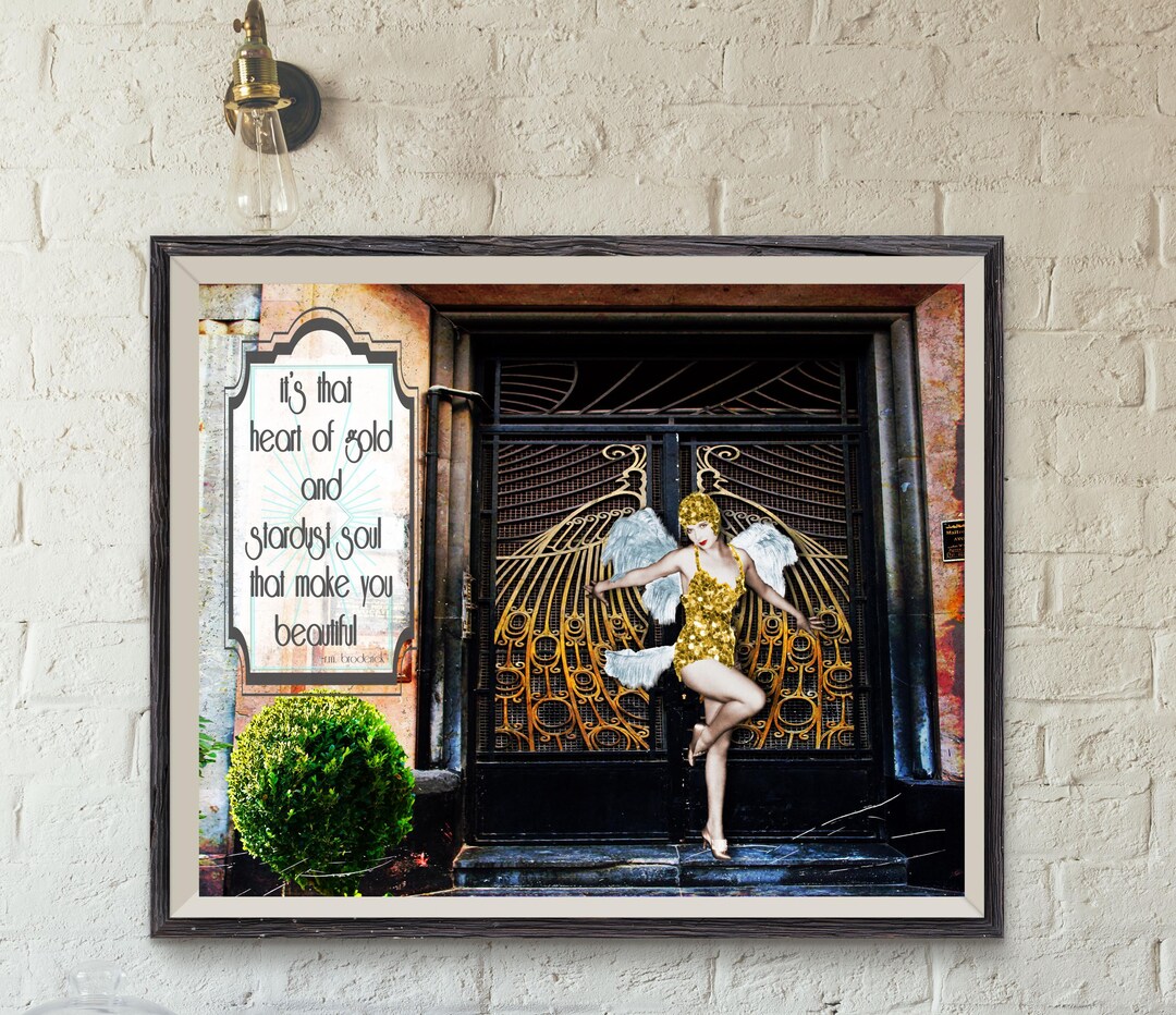 Elegant Photo Collage Art Poster Print,inspirational Home Decor ...