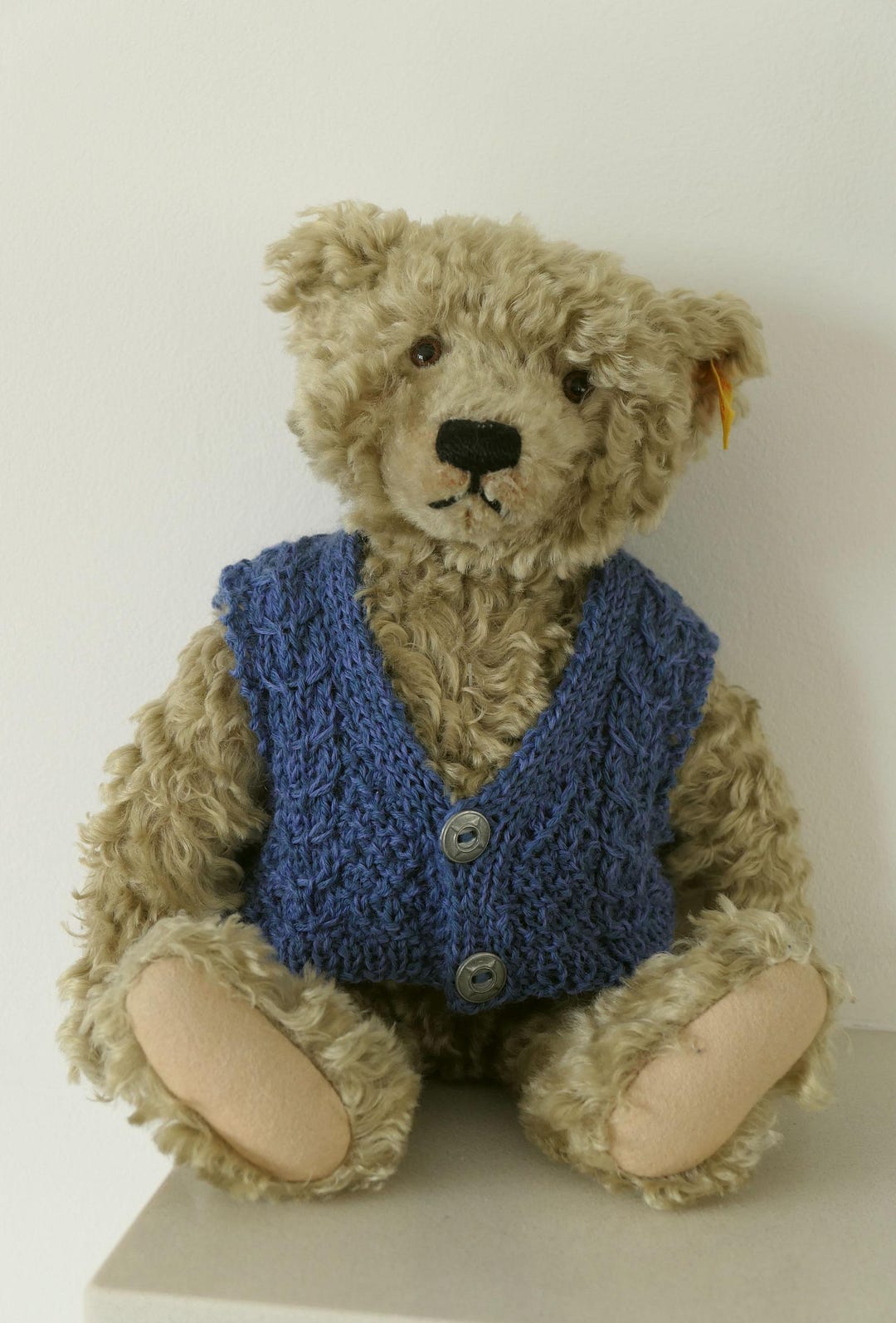TEDDY BEAR WAISTCOAT, 13 Inch Teddy Bear Clothes, Steiff Bear, Vintage ...